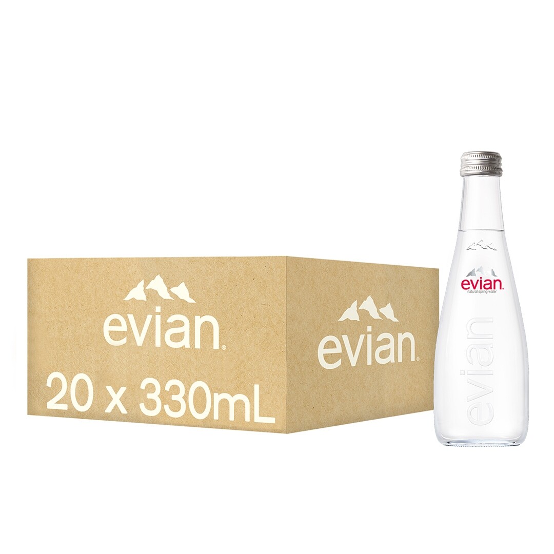 Evian - Apa minerala naturala (plata) - 20 buc. x 0.33L - sticla