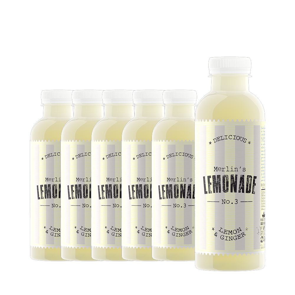 Merlin's - Lemonade No.3 Lemon & Ginger - 6 buc. x 0.6L - PET