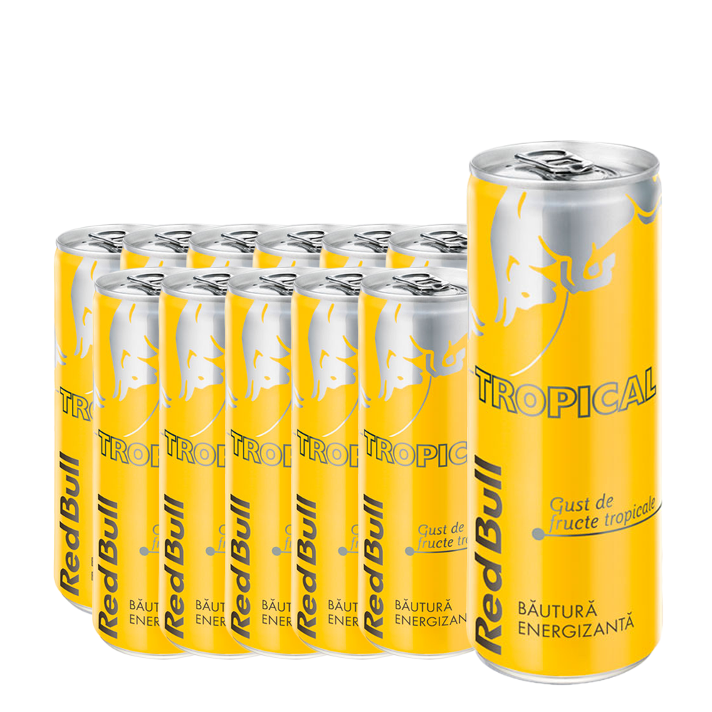 Red Bull - Energy Drink Tropical - 12 buc. x 0.25L - doza