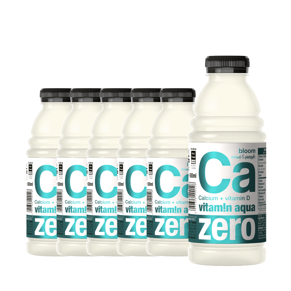 Vitamin Aqua - Ca+ Vitamin D, Zero, Coconut & Pineapple - 6 buc. x 0.6L ...