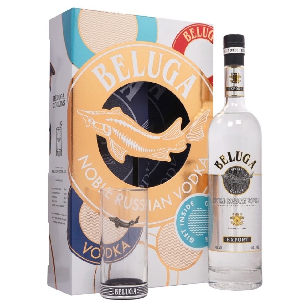 Beluga - Vodka Noble GB + 1 pahar - 0.7L, Alc: 40%