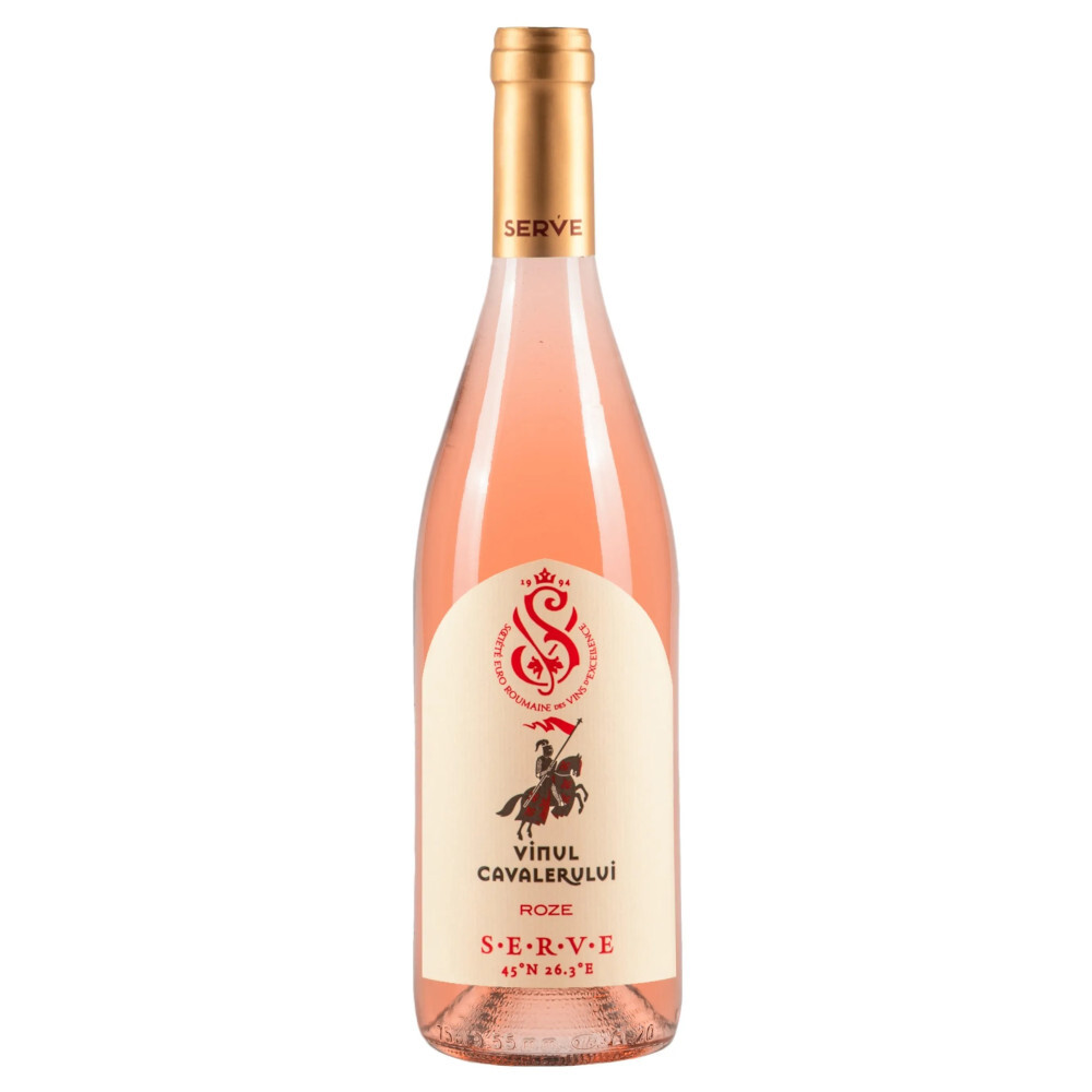 Serve - Vinul Cavalerului Rose demisec 2024 - 0.75L, Alc: 13%