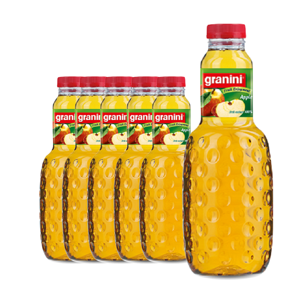 Granini - Natural 100% Juice mere - 6 buc. x 1L - PET