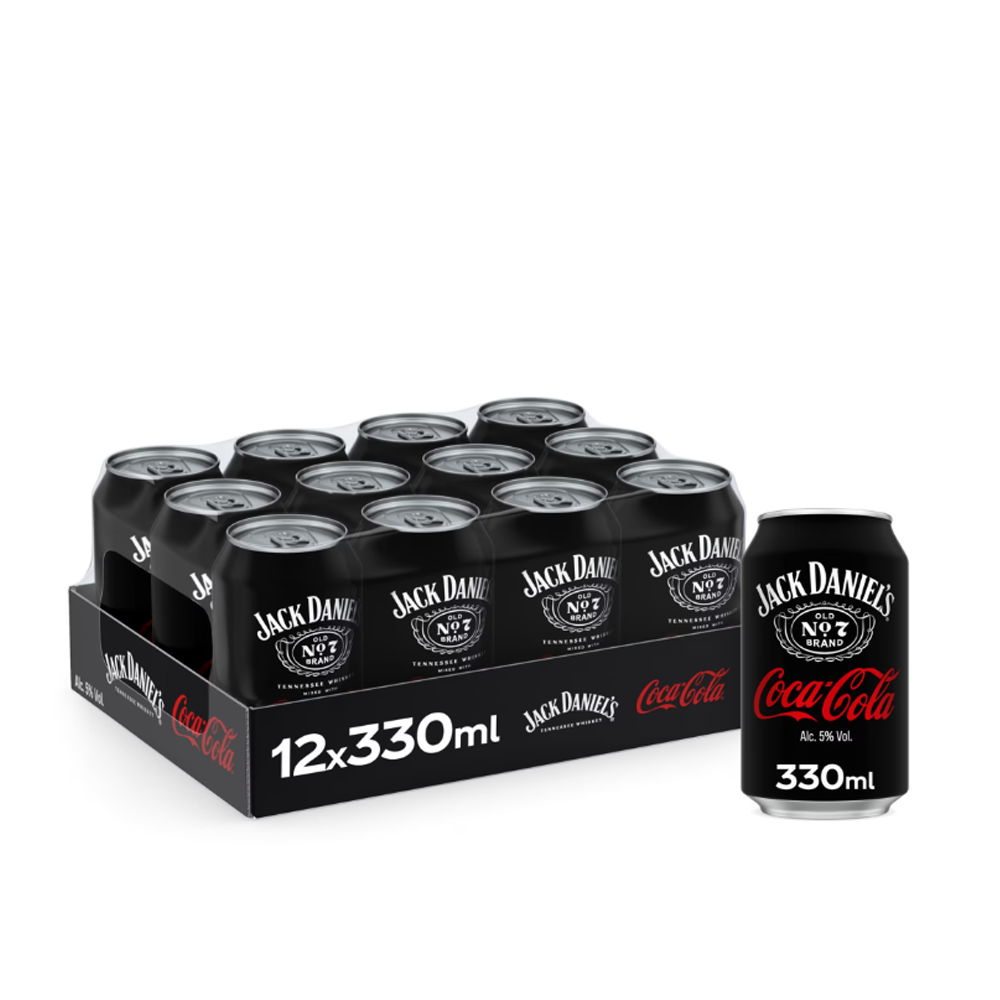 Jack Daniel's RTD - Jack & Cola - 12 buc. x 0.33L, Alc: 5% - doza